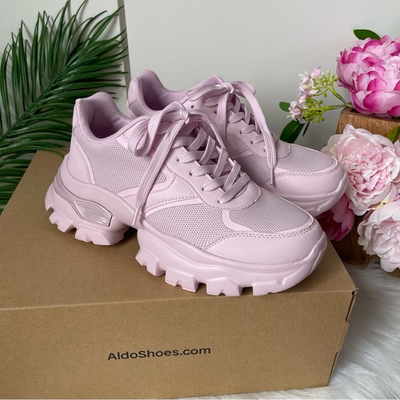 Aldo | Shoes | Aldo Enzia Sneakers Pink | Poshmark